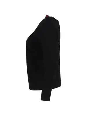 Sandro Contrast Collar Jumper