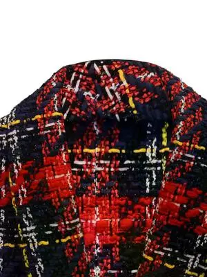 Balmain Tartan Double-breasted Blazer