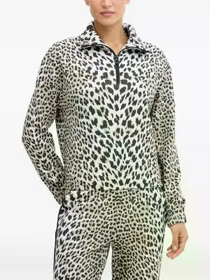 NEWLAND Leopard-print Zip Top