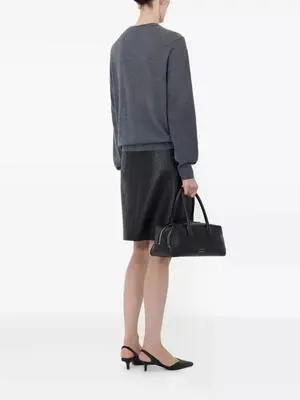 Loulou De Saison Fluid Ribbed Cashmere Sweater - Grey