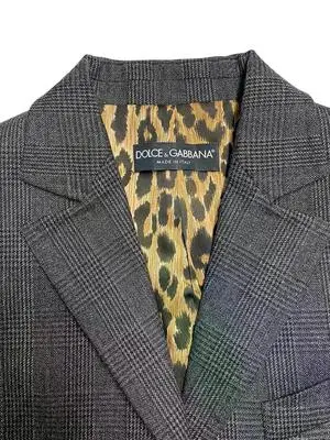 Dolce & Gabbana Check-pattern Long-sleeve Blazer