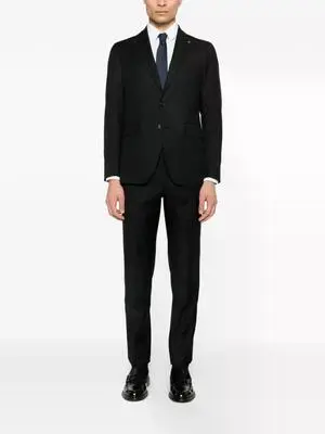 Tagliatore Flap-pocket Suit - Black