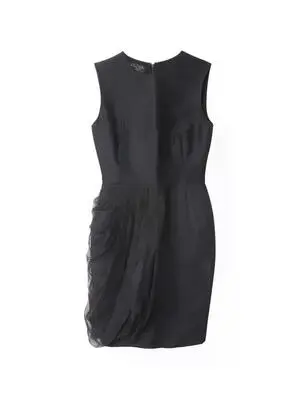 Giambattista Valli Pleated Mini Dress - Black