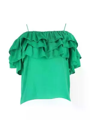 Maje Ruffled Off-shoulder Top