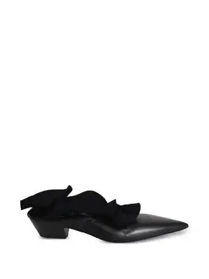 JIL SANDER Ruffled Pointed-toe Pumps