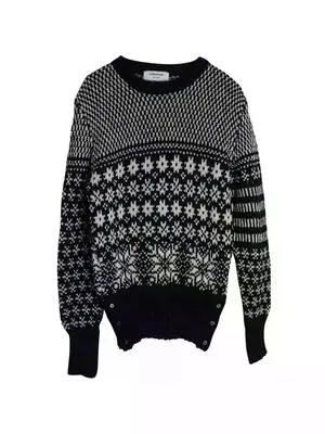 Thom Browne Fair Isle Crew-neck Sweater