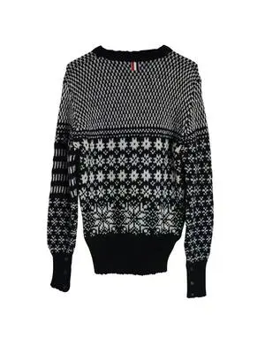 Thom Browne Fair Isle Crew-neck Sweater