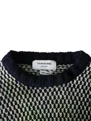 Thom Browne Fair Isle Crew-neck Sweater
