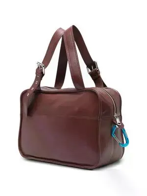 Patrizia Pepe Embossed Leather Tote - Brown