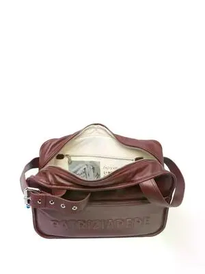 Patrizia Pepe Embossed Leather Tote - Brown