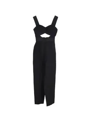 SELF-PORTRAIT Cutout Jumpsuit - Black
