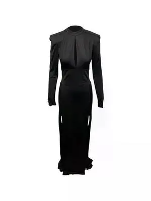 Balmain Cutout Side-slit Maxi Dress