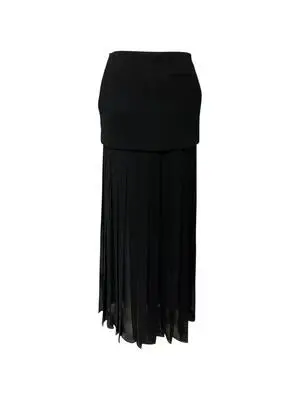 Vera Wang Pleated Maxi Skirt