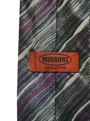 Missoni Diagonal Stripes Silk Necktie