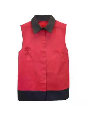 JIL SANDER Colorblock Sleeveless Blouse
