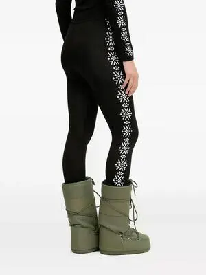 NEWLAND Snowflake-print Leggings - Green