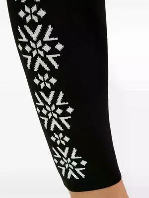 NEWLAND Snowflake-print Leggings - Green