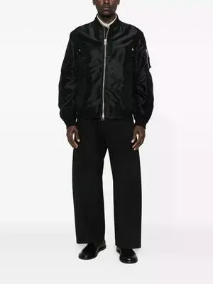 Sacai Zip-up Bomber Jacket - Black