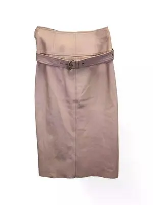 Alexander McQueen Belted Midi Skirt