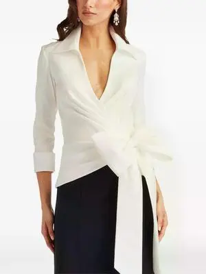 Tadashi Shoji Bow-detail Panelled Dress - Black