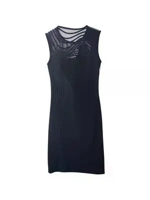 Stella McCartney Ripple Sleeveless Dress - Black