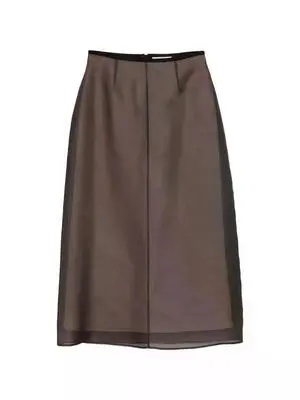 Agnona Sheer Midi Skirt