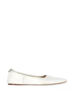 Miu Miu Embellished-strap Pointed-toe Ballet Flats