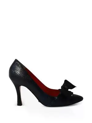 Dolce & Gabbana Embossed Bow Pumps