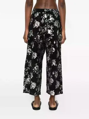 R13 Floral Print Cropped Trousers