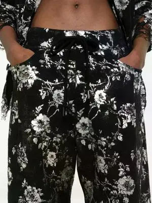 R13 Floral Print Cropped Trousers