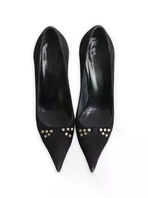 Gucci Pointed-toe Crystal-embellished Pumps