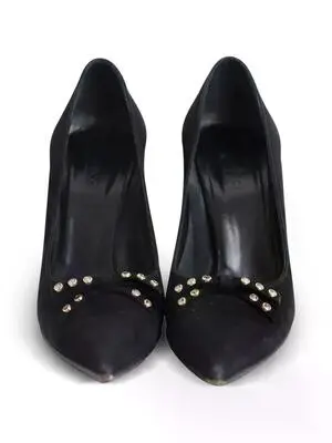 Gucci Pointed-toe Crystal-embellished Pumps