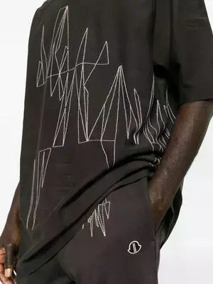 Moncler Jumbo Knit Graphic T-shirt - Brown