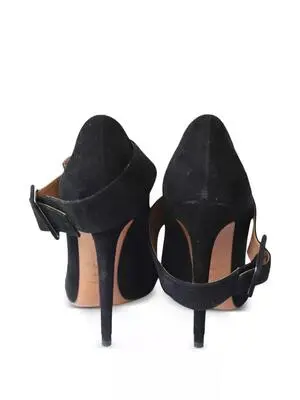 Alaïa Cross-strap Suede Pumps