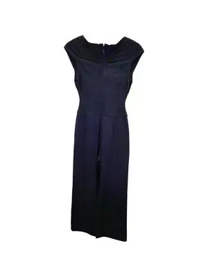 Herve Leger Striped V-neck Jumpsuit
