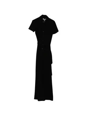 Diane Von Furstenberg Daisy Buttoned Jumpsuit - Black