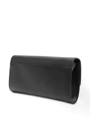 Patrizia Pepe Leather Clutch With Appliqué Detail