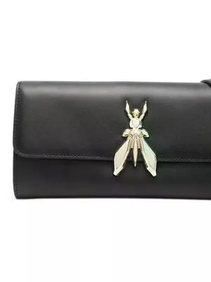 Patrizia Pepe Leather Clutch With Appliqué Detail