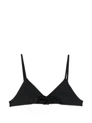 Coperni Rosette-detail Bikini Top - Black