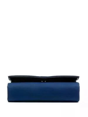 Saint Laurent 2018 Small Star Embroidered Canvas Monogram Kate Crossbody Bag - Blue