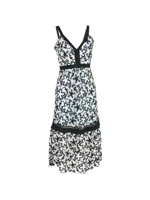SELF-PORTRAIT Guipure Lace Dress - White