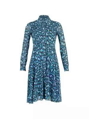 Diane Von Furstenberg Vintage Leopard-print Button-down Dress