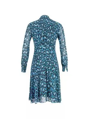 Diane Von Furstenberg Vintage Leopard-print Button-down Dress