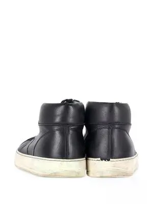 LANVIN Mid-top Leather Sneakers