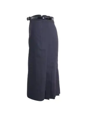 Moschino Pleated Belt Pencil Skirt