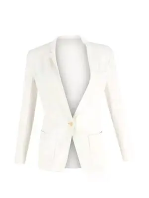 Maje Single-breasted Blazer - White