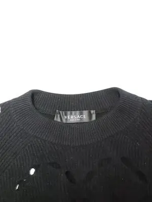 Versace Cut-out Detail Crew-neck Sweater