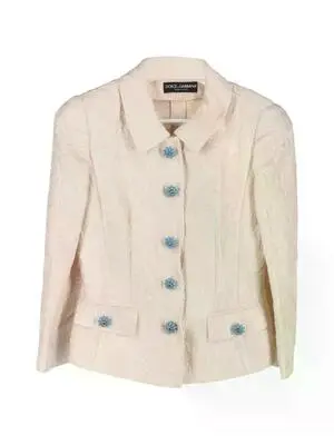 Dolce & Gabbana Floral-print Embellished Jacket