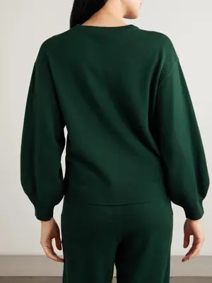 ERES Colorama Maille Famous Wool And Cashmere-blend Sweater - Green