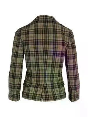 Theory Tartan Print Blazer
